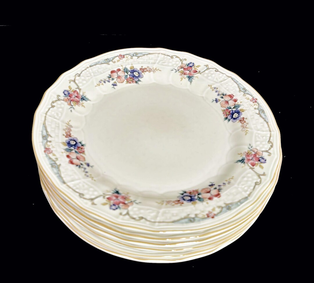 Six (6) Mikasa "provencal" Fine Ivory Salad Plates / 8-1/8" / Japan ...