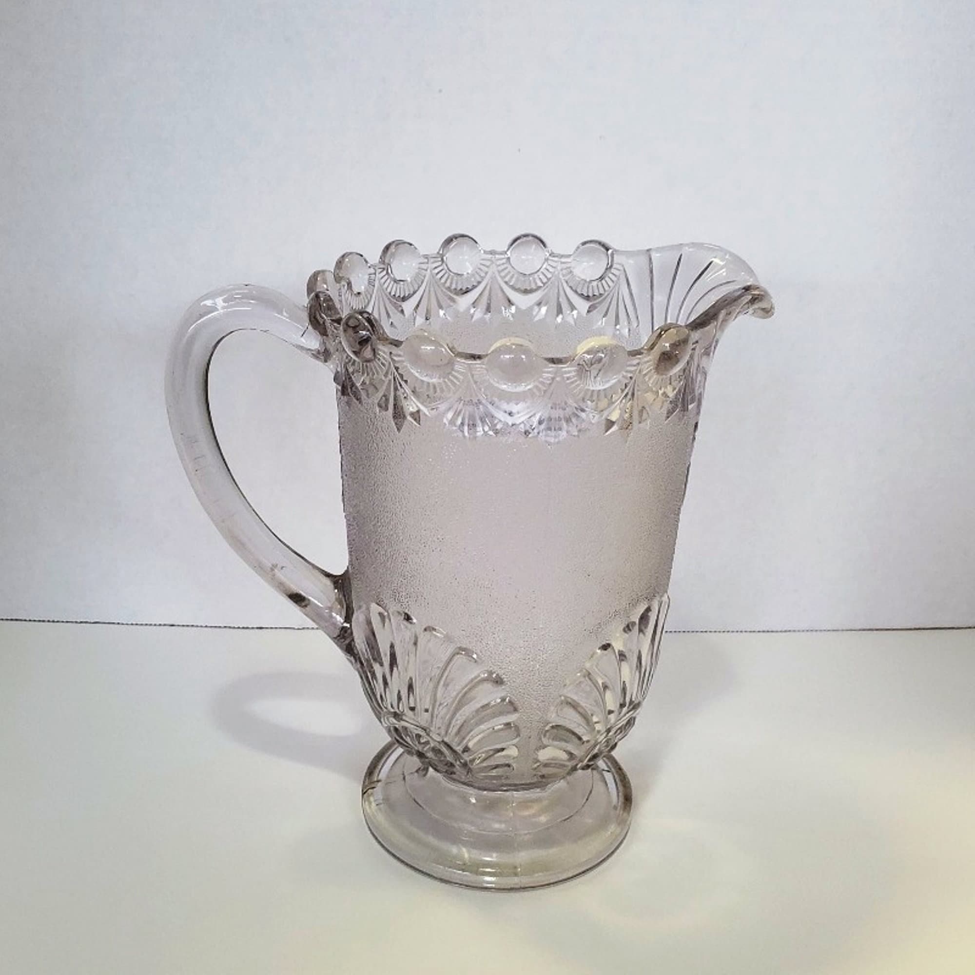 EAPG Westmoreland Shell and Jewel Pitcher / 1896 - Etsy España