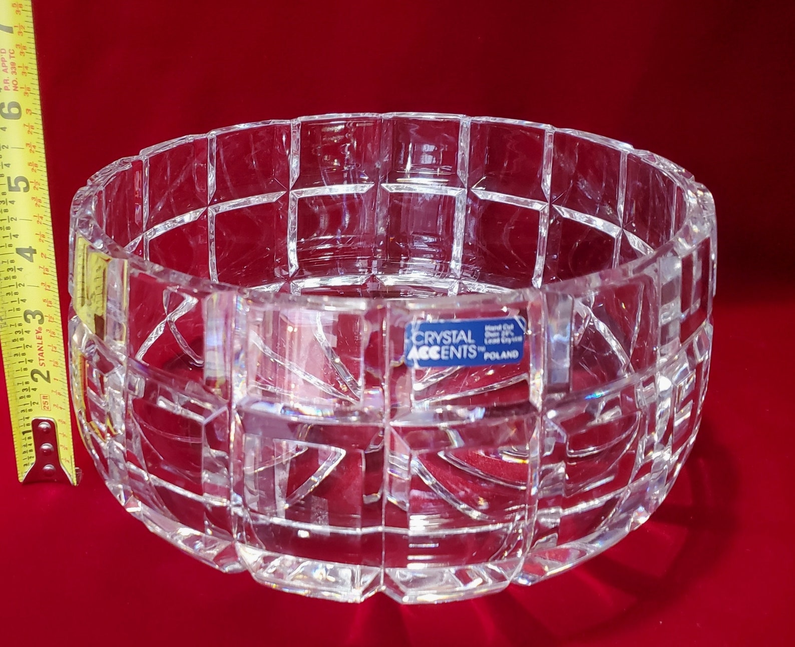 Beautiful "crystal Accents" Crystal Bowl / Poland - Etsy