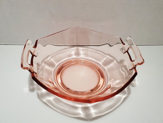 Collectibles Collectible Glass AS IS Peach Cambridge Glass Decagon ...