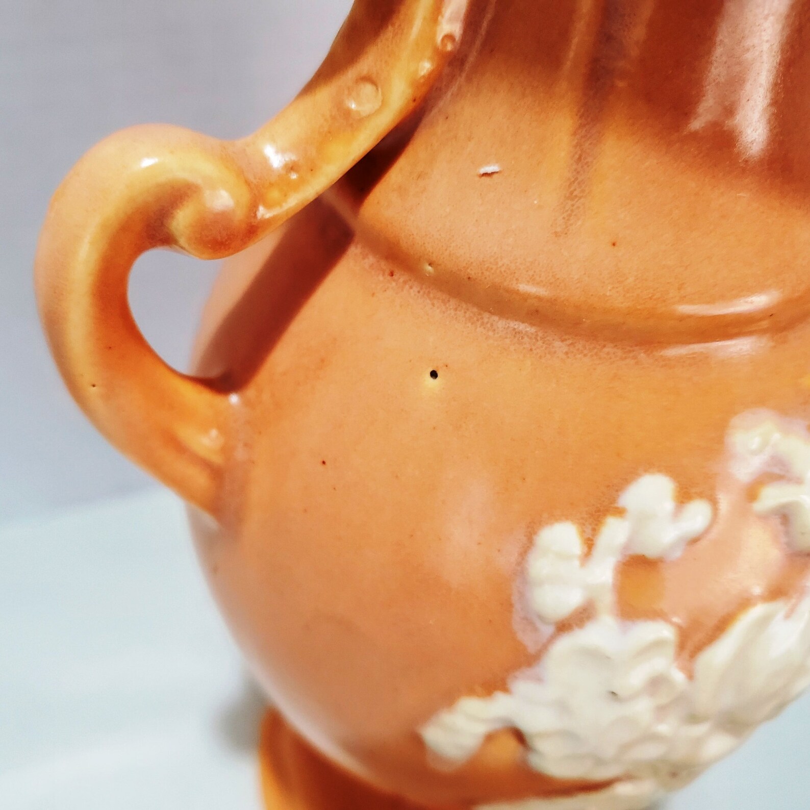10" Tan Weller Pottery "cameo Rose" Double-handled Vase - Etsy