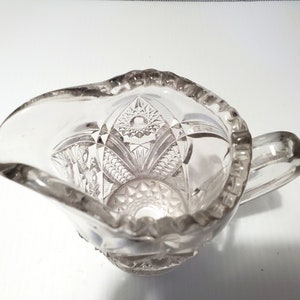 EAPG US Glass "pacifica" Pressed Glass Sugar and Creamer / Circa 1913 ...