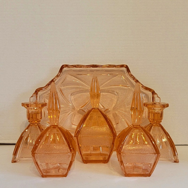 Glass Dresser Set - Etsy