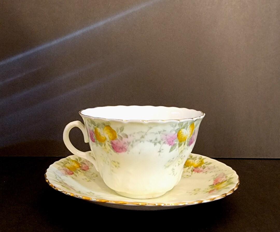 Three (3) Samuel Radford Bone China Tea Cup and Saucer Sets England ...