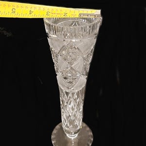 10" Hand Cut "toscany" Lead Crystal Vase / Made in Poland - Etsy
