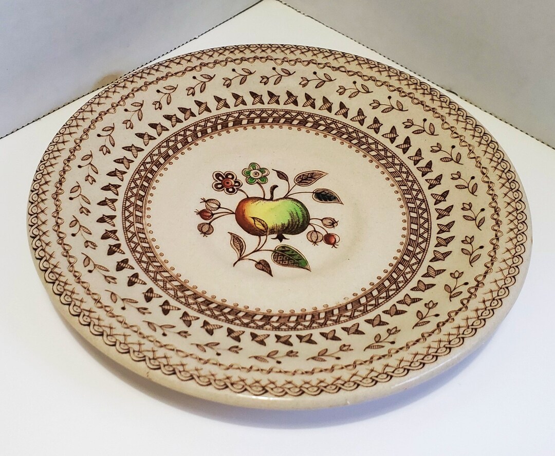 Johnson Bros. Old Granite "fruit Sampler" Saucer ONLY - Etsy