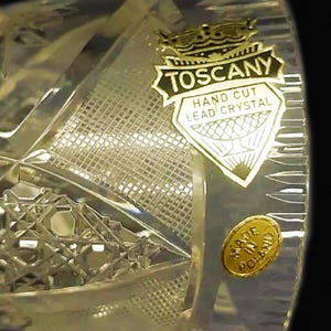 10" Hand Cut "toscany" Lead Crystal Vase / Made in Poland - Etsy