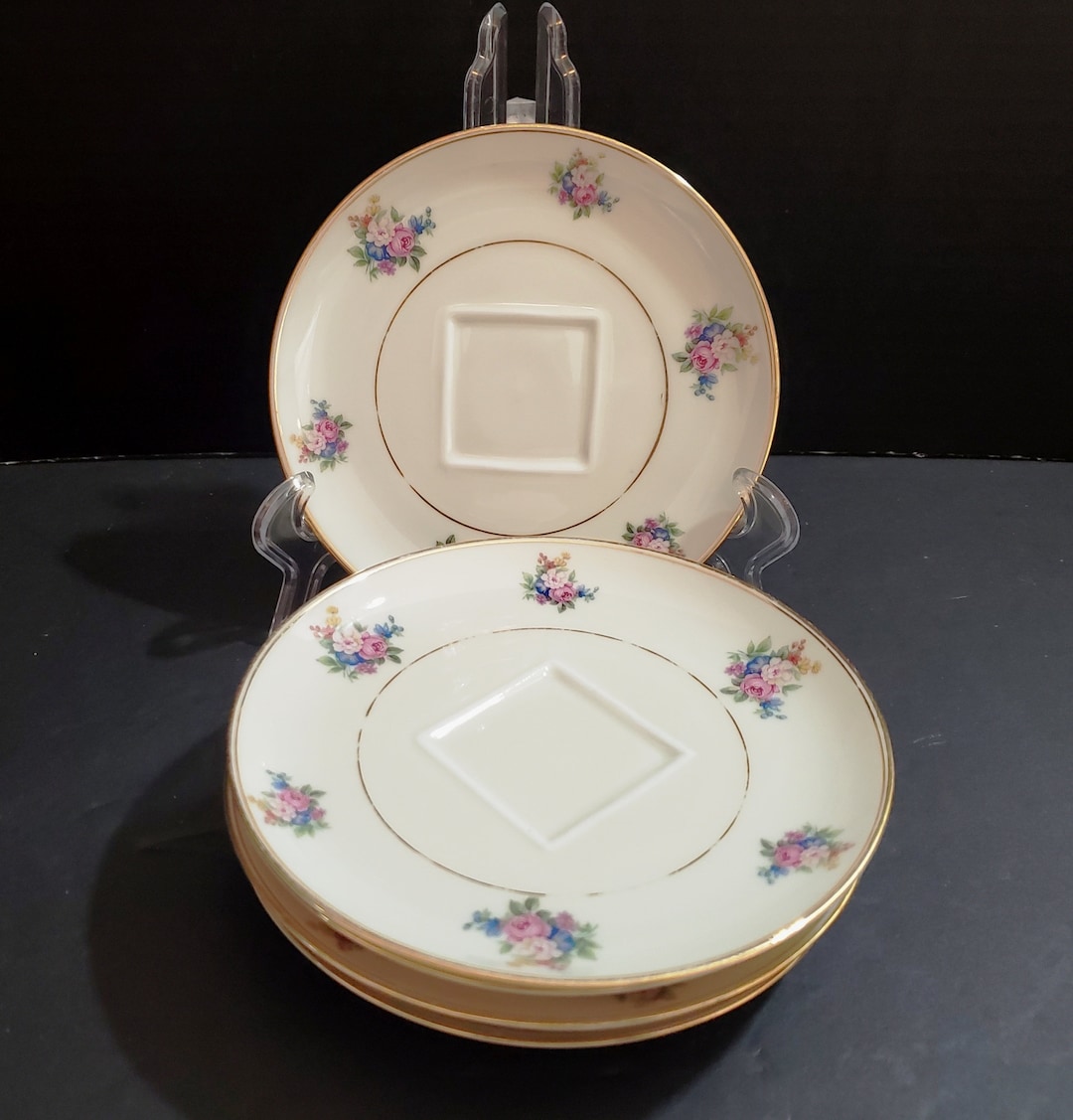 Six (6)-5-7/8" Royal Ivory "supremacy Line" Saucers ONLY Pattern # 2497 ...