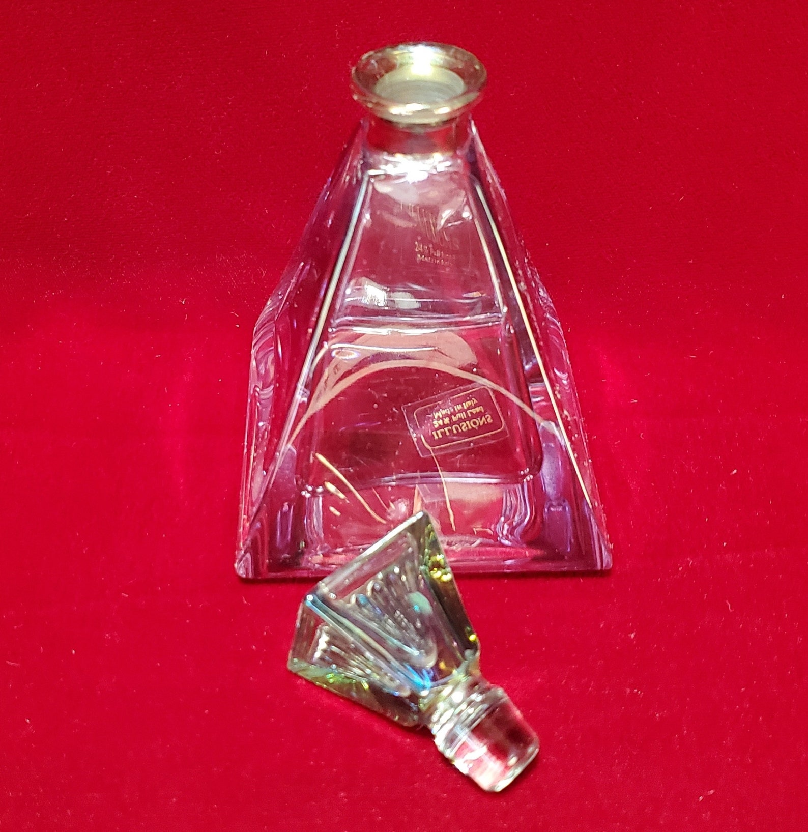 Vintage "illusions" Lavender Perfume Bottle / Italy - Etsy