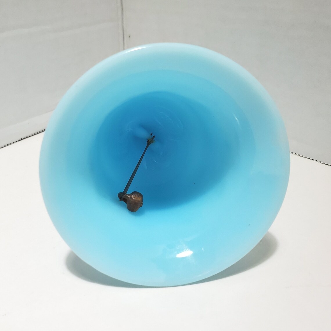 Fenton Blue Satin Glass "daisy & Button" Bell - Etsy