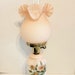 Pink Floral Satin Cased Glass Fenton Table Lamp / Brass Base - Etsy