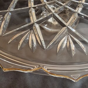 Crystal Mikasa "hampshire Gold" Cake Stand - Etsy