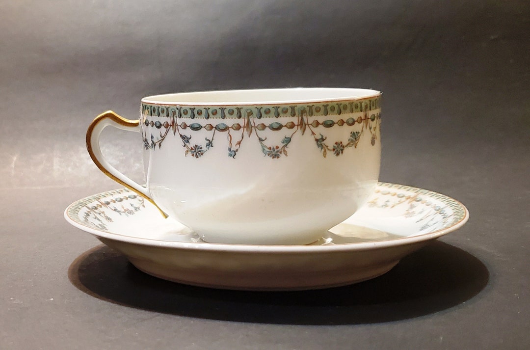 Antique Haviland & Co. Limoges France Cup and Saucer Set / Pattern ...