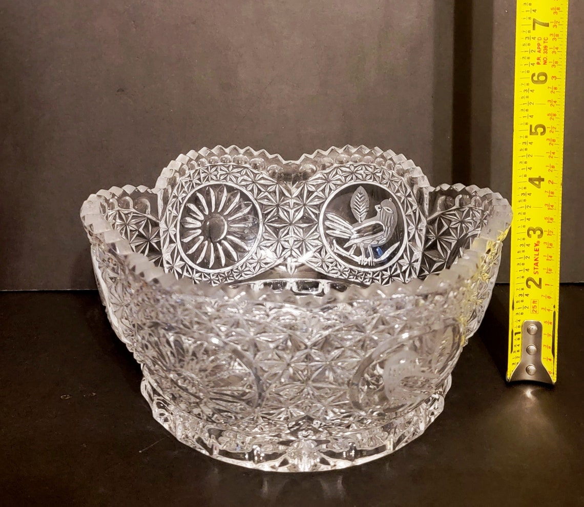 8" Hofbauer "byrdes" Collection Crystal Bowl / Germany - Etsy