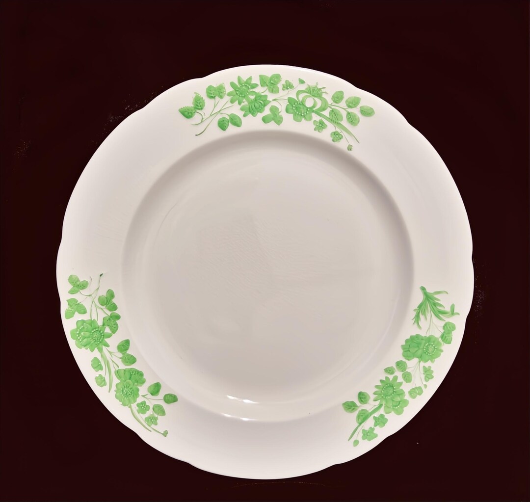 10-3/8" Spode "shamrock" Dinner Plates / Six (6) Available / Circa 1928 ...