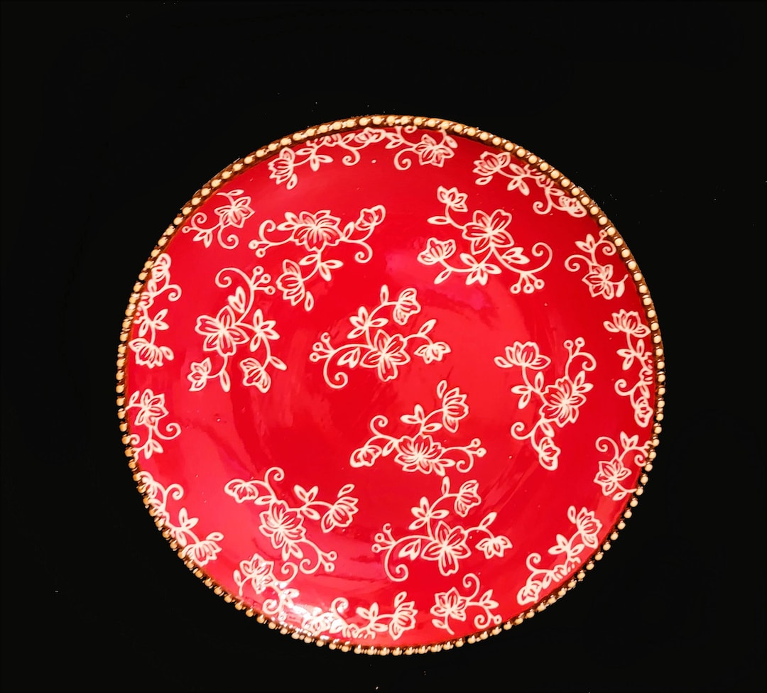 Four (4) - 10-1/2" Temptations by Tara "floral Lace" Dinner Plates ...