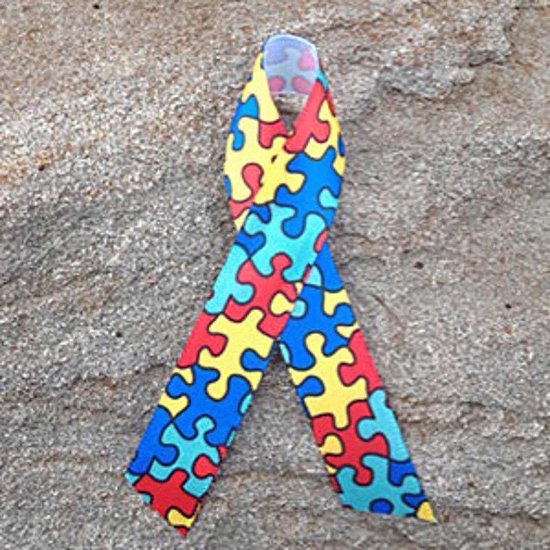 Jigsaw Puzzle Autism Awareness Ribbon - Etsy