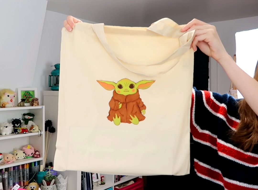 Baby Yoda Tote Bag / Grogu Star Wars the Mandalorian Geeky Gifts ...