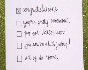 Checklist Greeting Card | Etsy