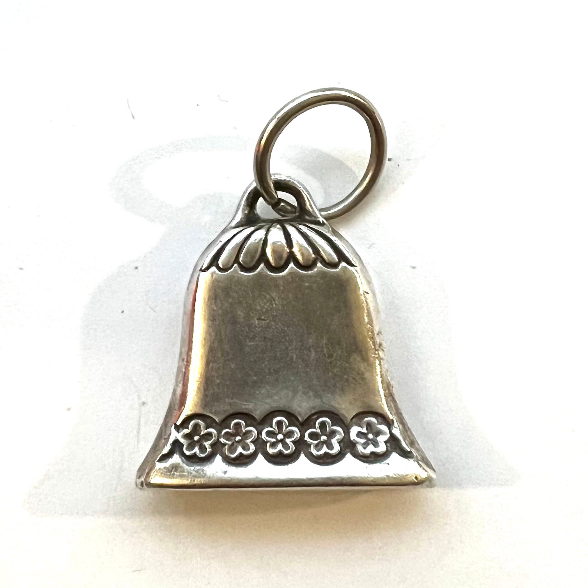 Antique Art Deco 1930s Large Sterling Silver Baby Infant Rattle Deep ...