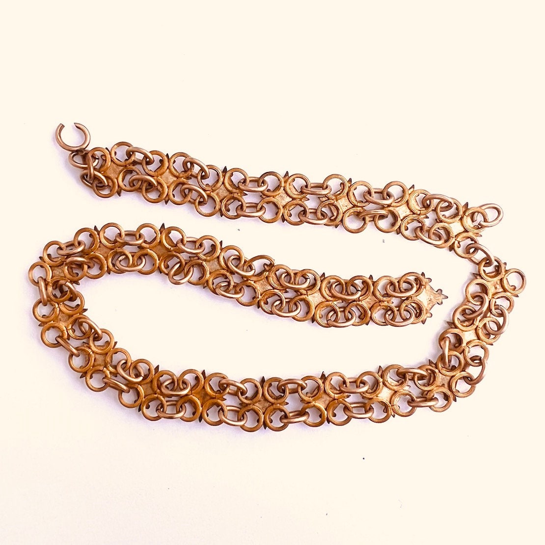 Antique Victorian Book Chain Necklace Gold Filled 14.25 Restore Repair ...