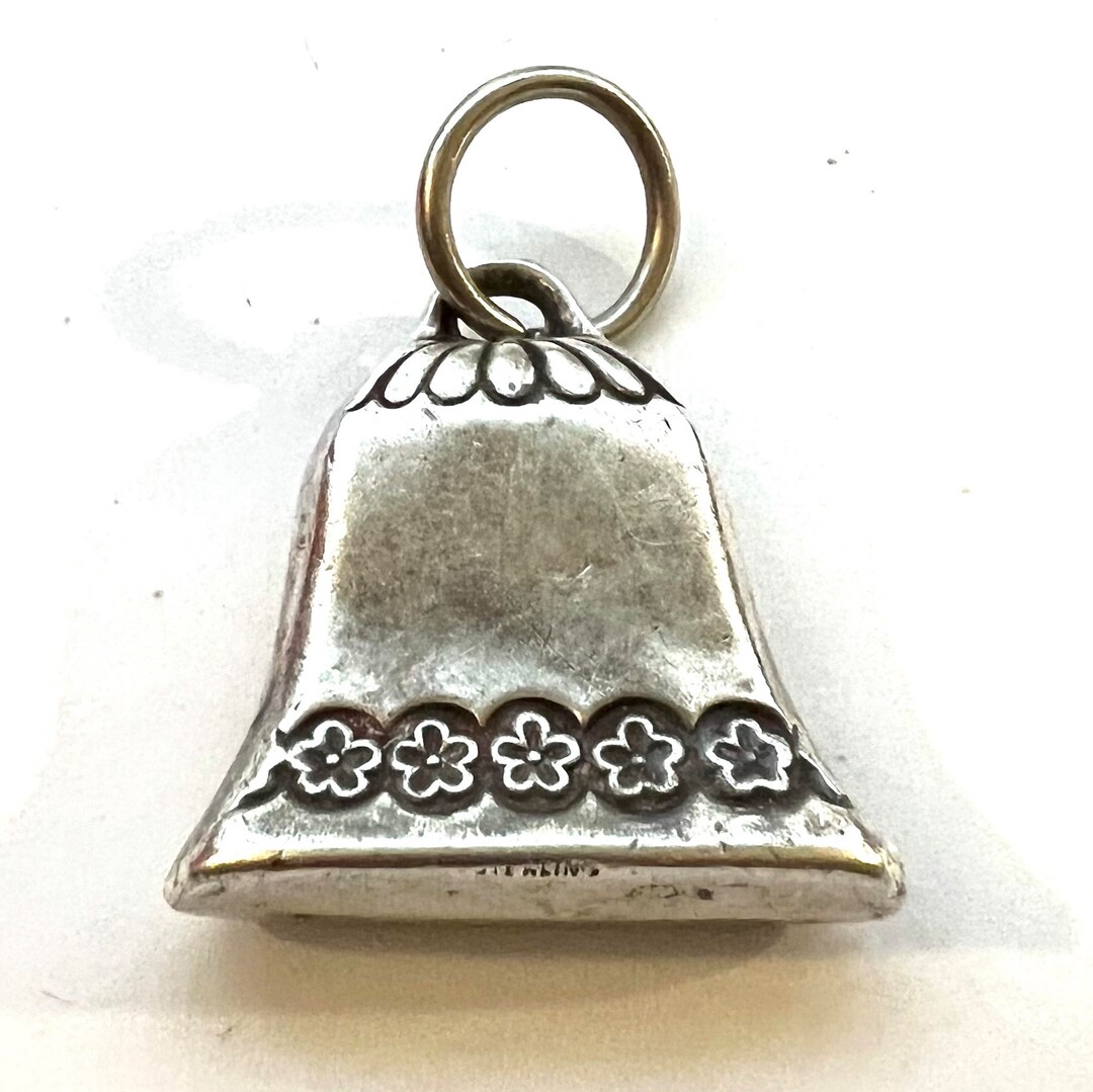 Antique Art Deco 1930s Large Sterling Silver Baby Infant Rattle Deep ...