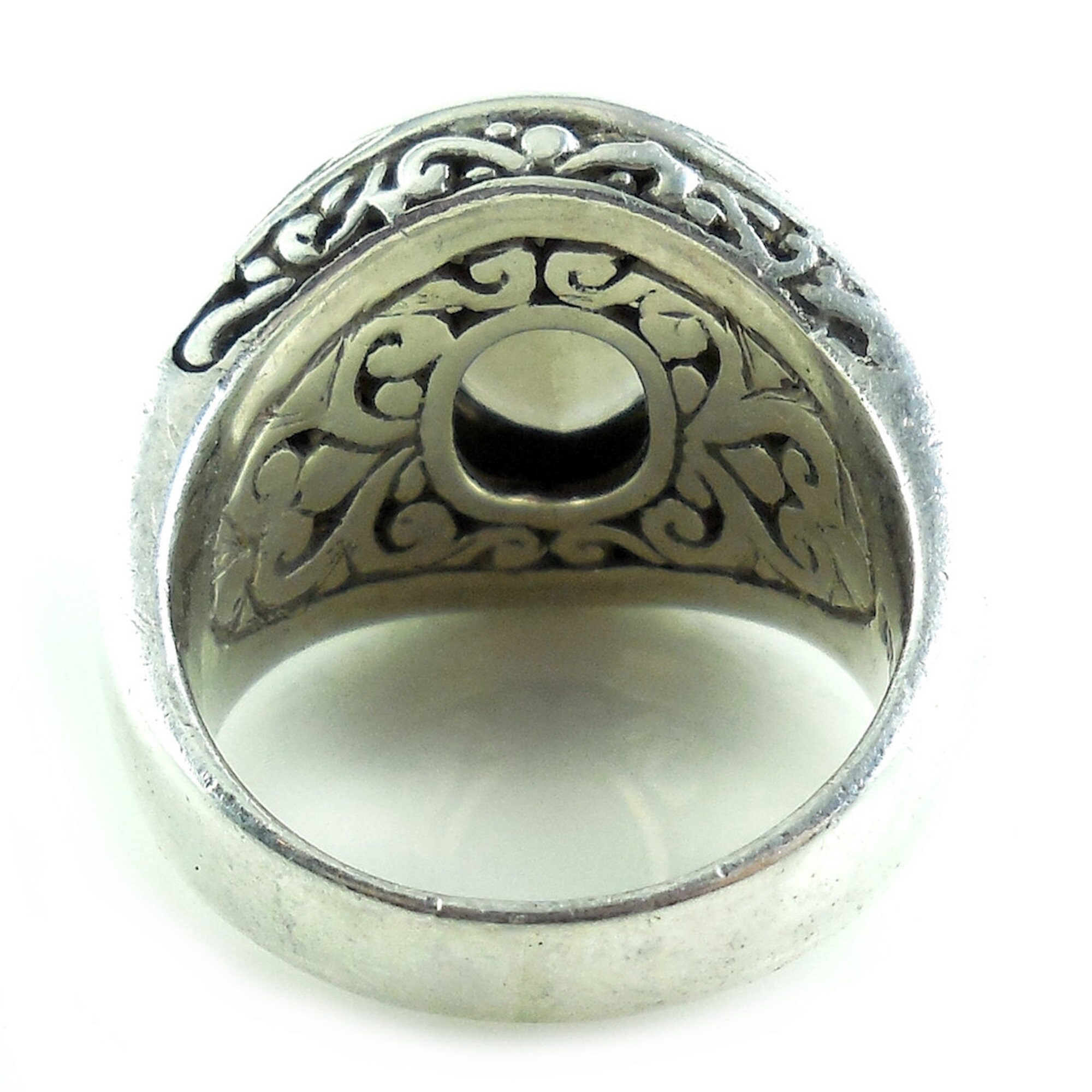 BJC Samuel B Sterling Silver 18K Gold Topaz Ring - Bali Designer, Size ...