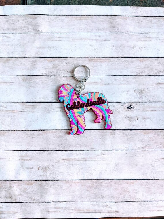 Goldendoodle Labradoodle Keychain Dog Breed Gifts Dog Mom - Etsy