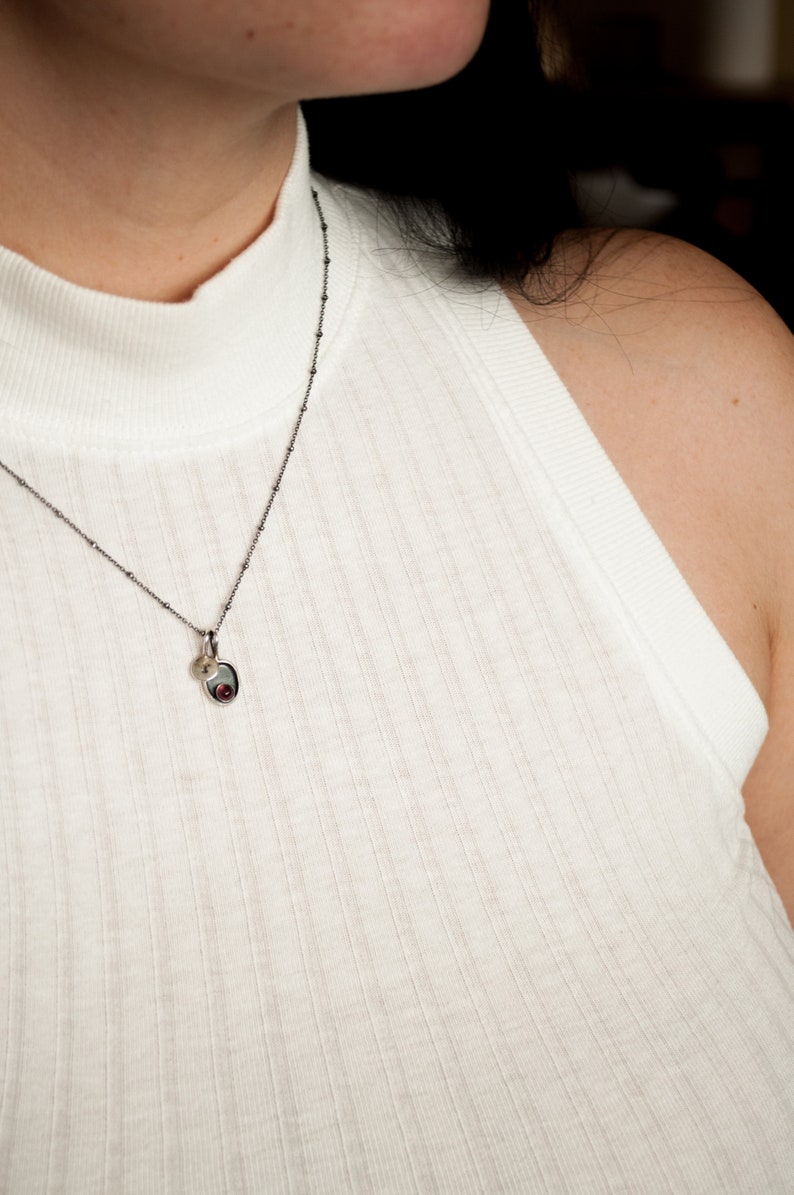 Custom Mother's Necklace - Birthstone Necklace - Initial Necklace ...