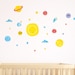 Solar System Wall Decals Big Bang / Plastic-free Decal / Pvc-free ...