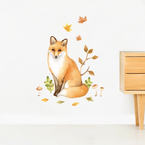 Fox Wall Decal - Etsy