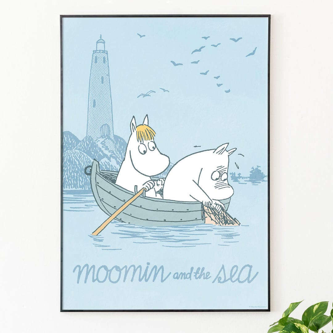 Moomin and the Sea, Moomin Comics Poster - Etsy