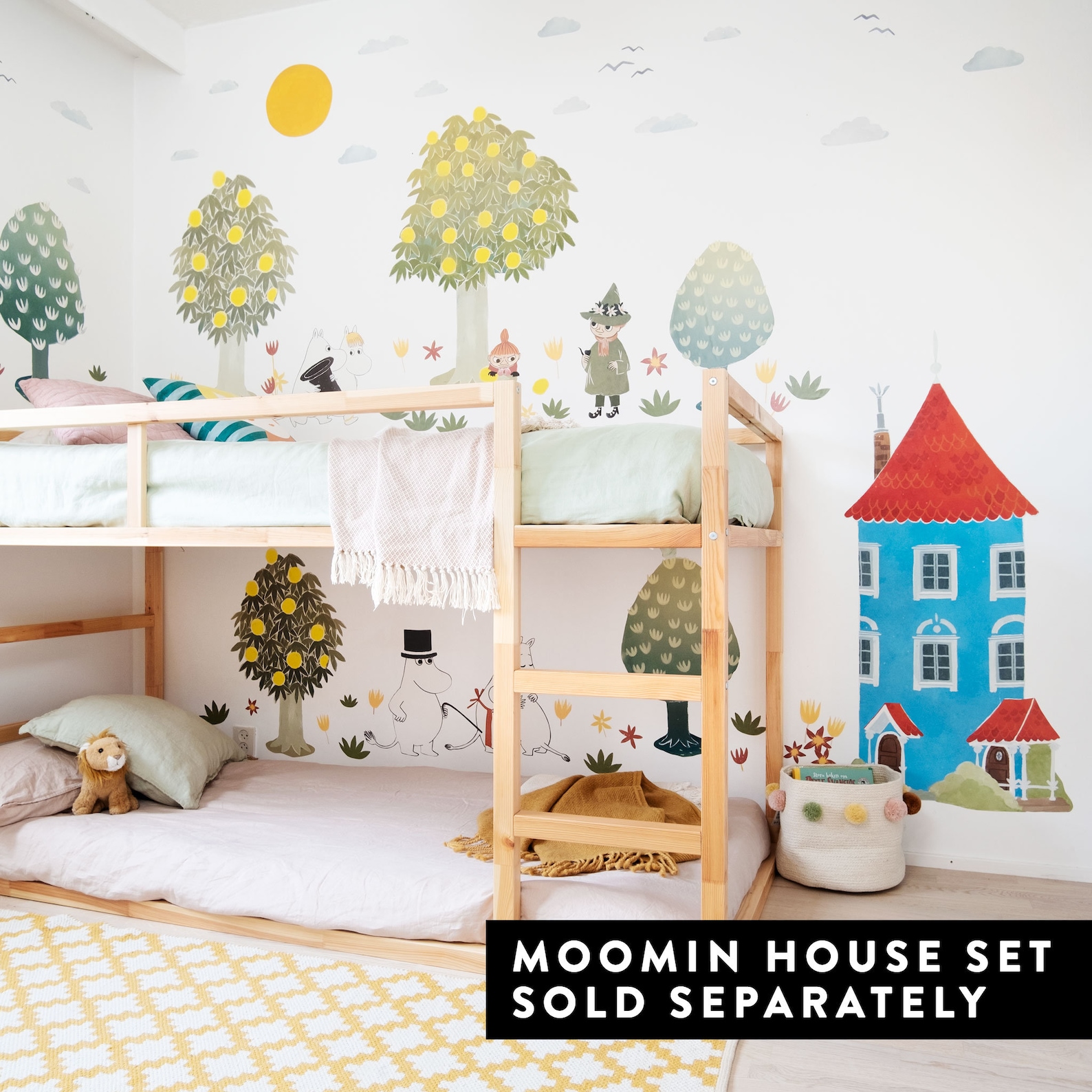 Moomin Forest Wall Decals Plastic-free Moomin Wall Stickers | Etsy