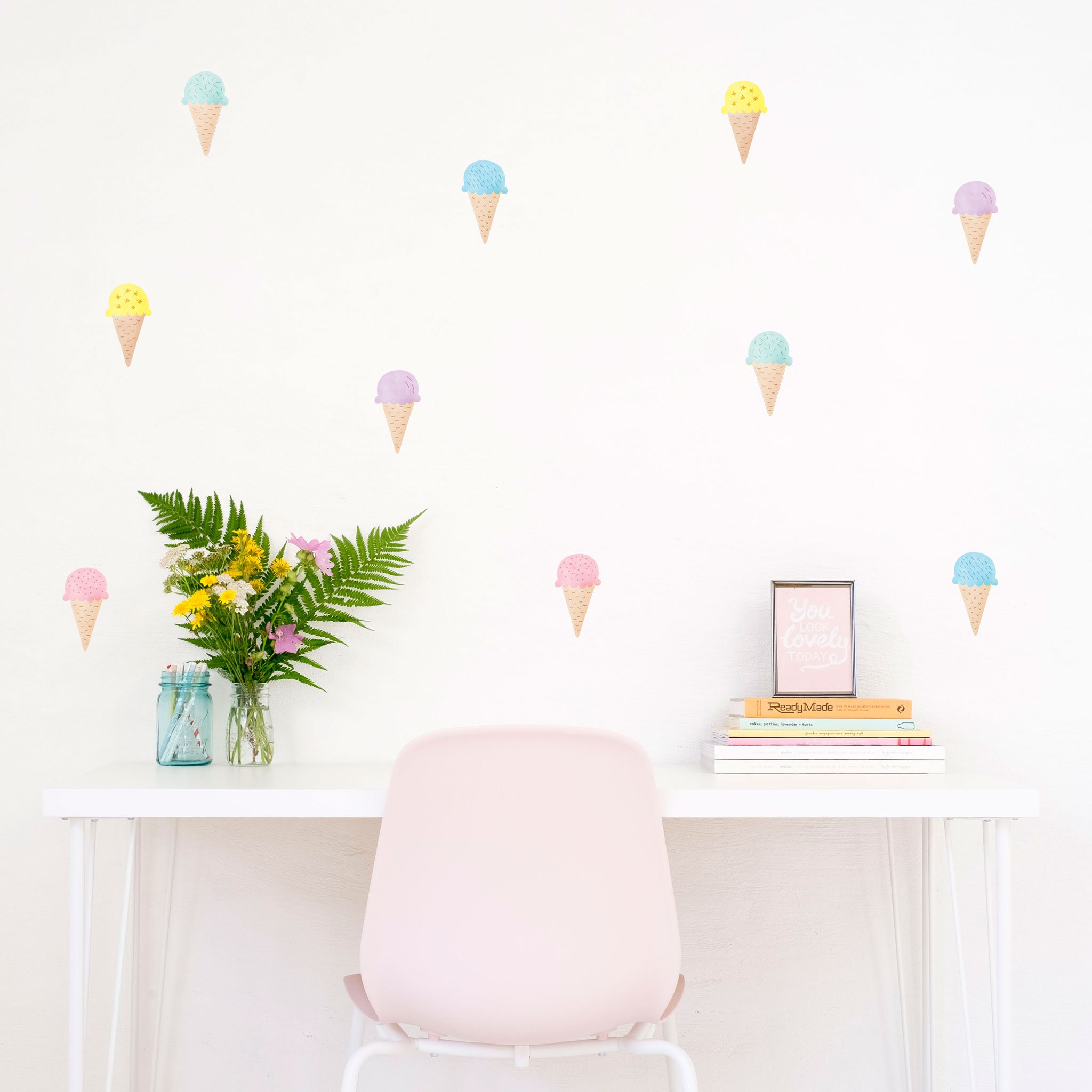 Ice Cream Wall Decals Ice Cream Stickers Ice Cream Home