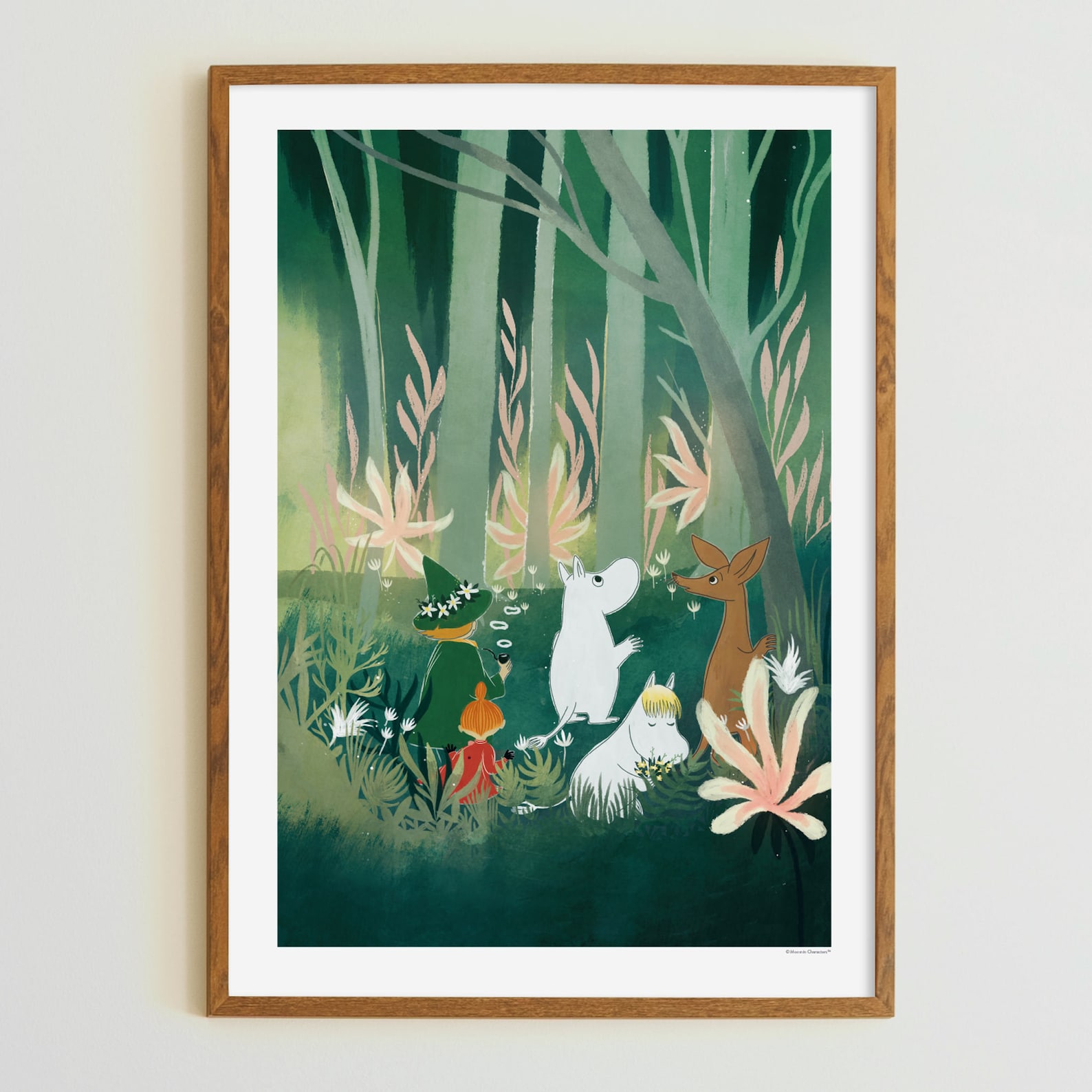 Moomin in the Forest Poster - Etsy