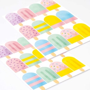 Popsicle Ice Cream Wall Decals, Eco-friendly Kids Room Wall Stickers - Etsy