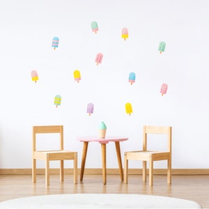 Popsicle Ice Cream Wall Decals, Eco-friendly Kids Room Wall Stickers - Etsy