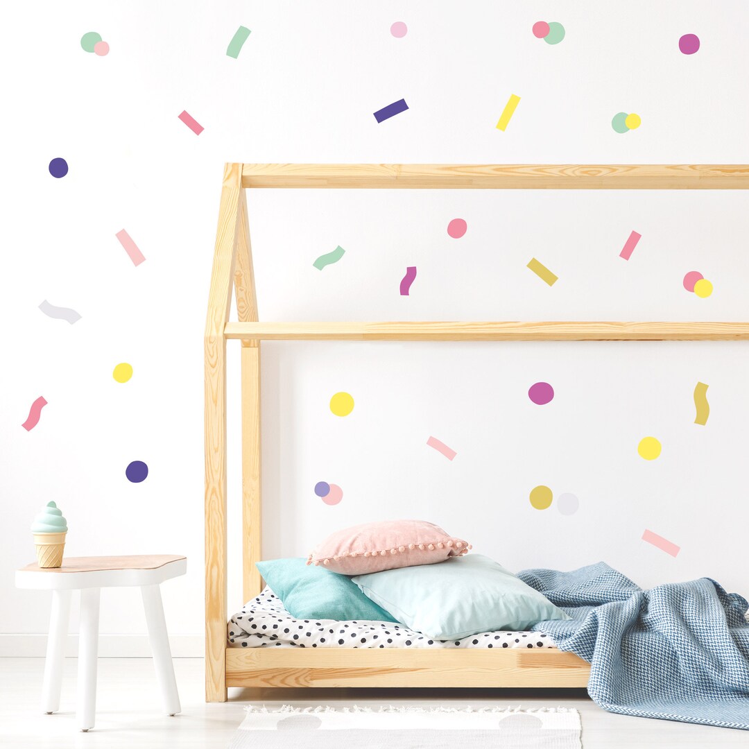 POP Confetti Wall Decals Colorful Confetti Wall Stickers ECO - Etsy