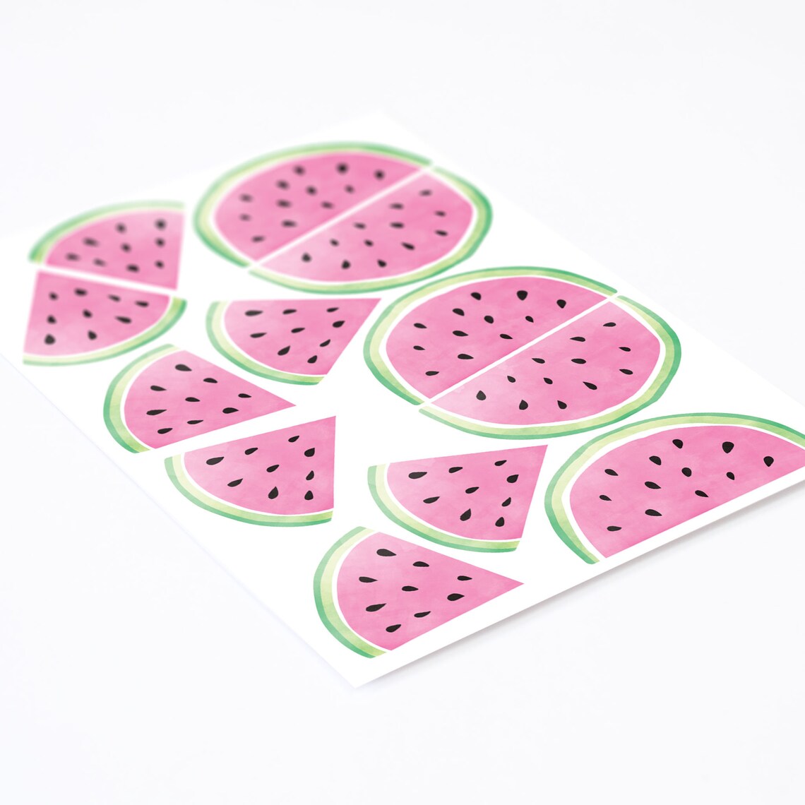Pink Watermelon Wall Decals Eco-friendly Fruit Wall Decals | Etsy