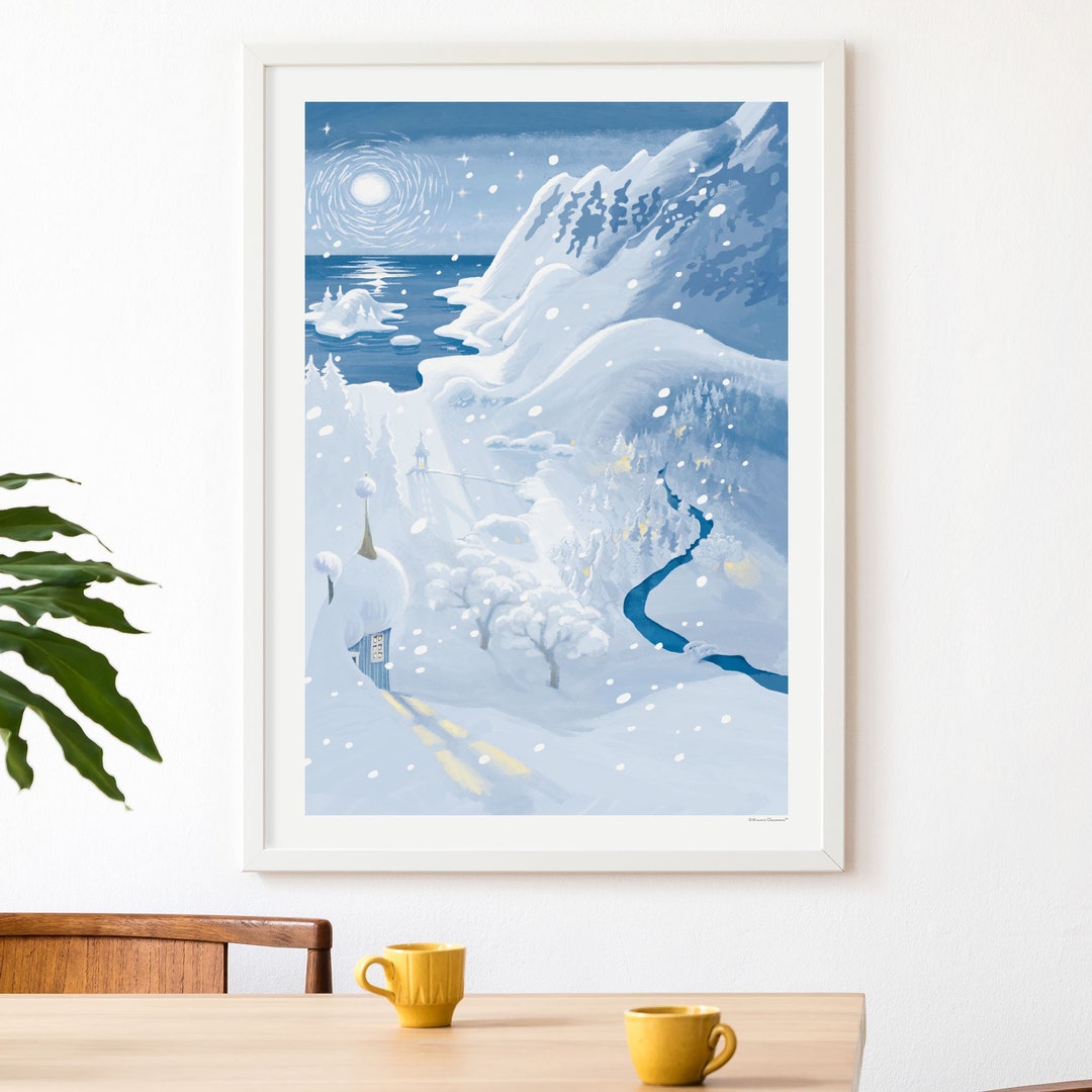 Winter Night in the Moomin Valley Poster - Etsy