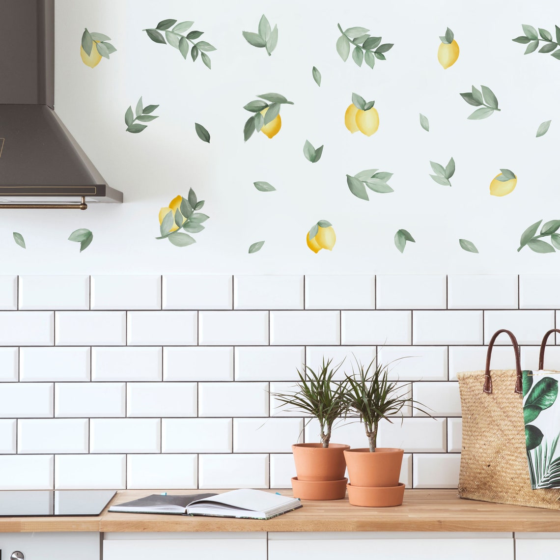 Lemon Wall Decals Plastic-free Wall Stickers | Etsy