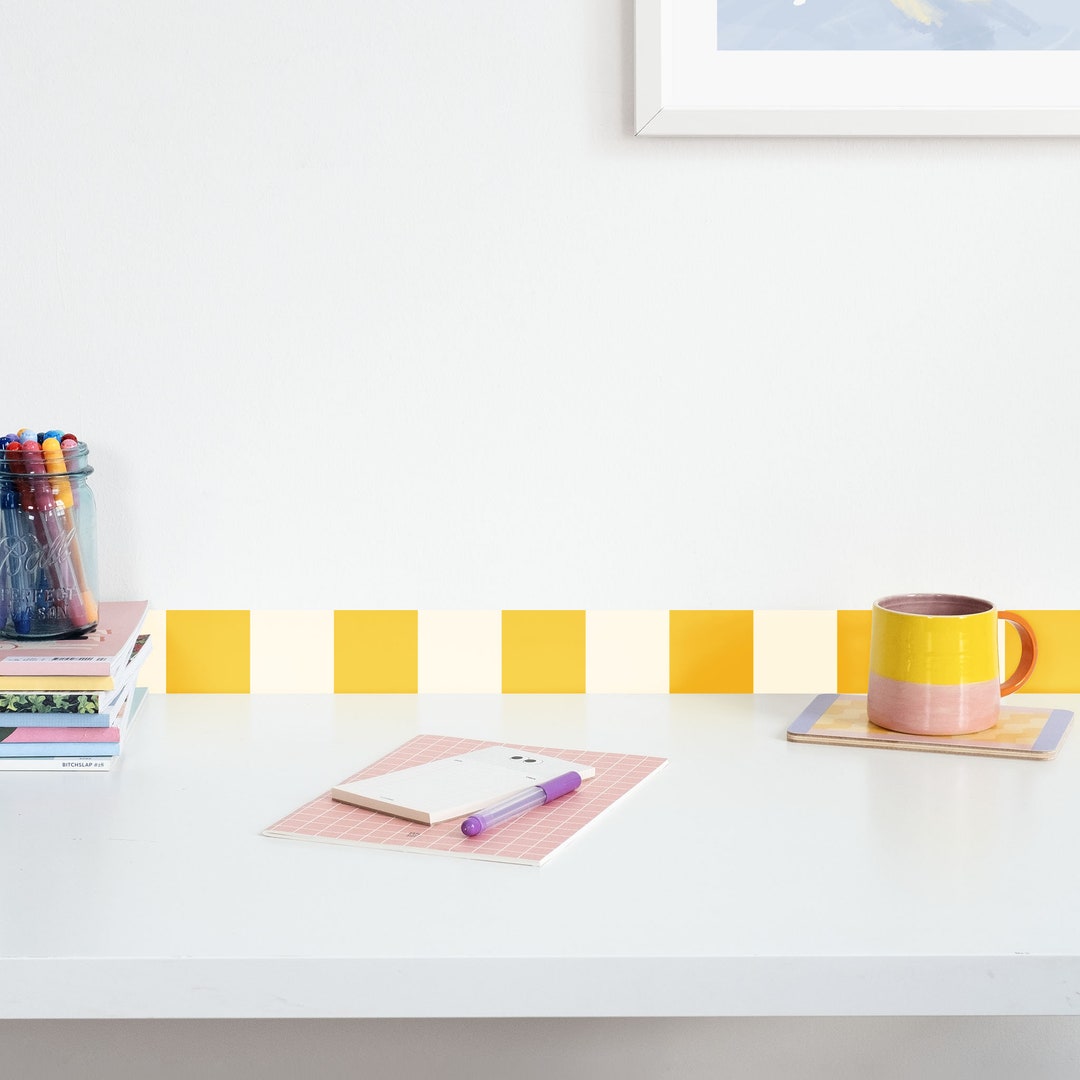 Striped Border 7 Cm Peel & Stick Wallpaper, Plastic-free and Easy to ...