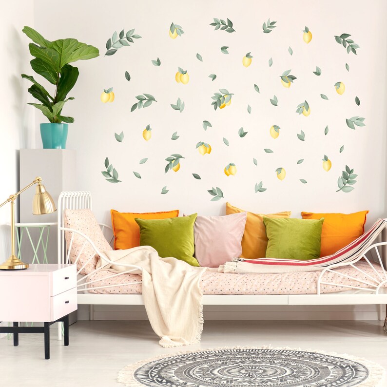 Lemon Wall Decals, Plastic-free Wall Stickers - Etsy