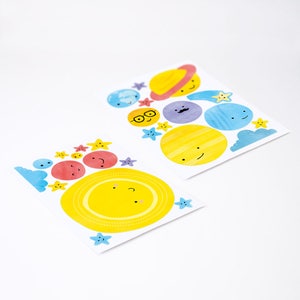 Solar System Wall Decals Big Bang / Plastic-free Decal / Pvc-free ...
