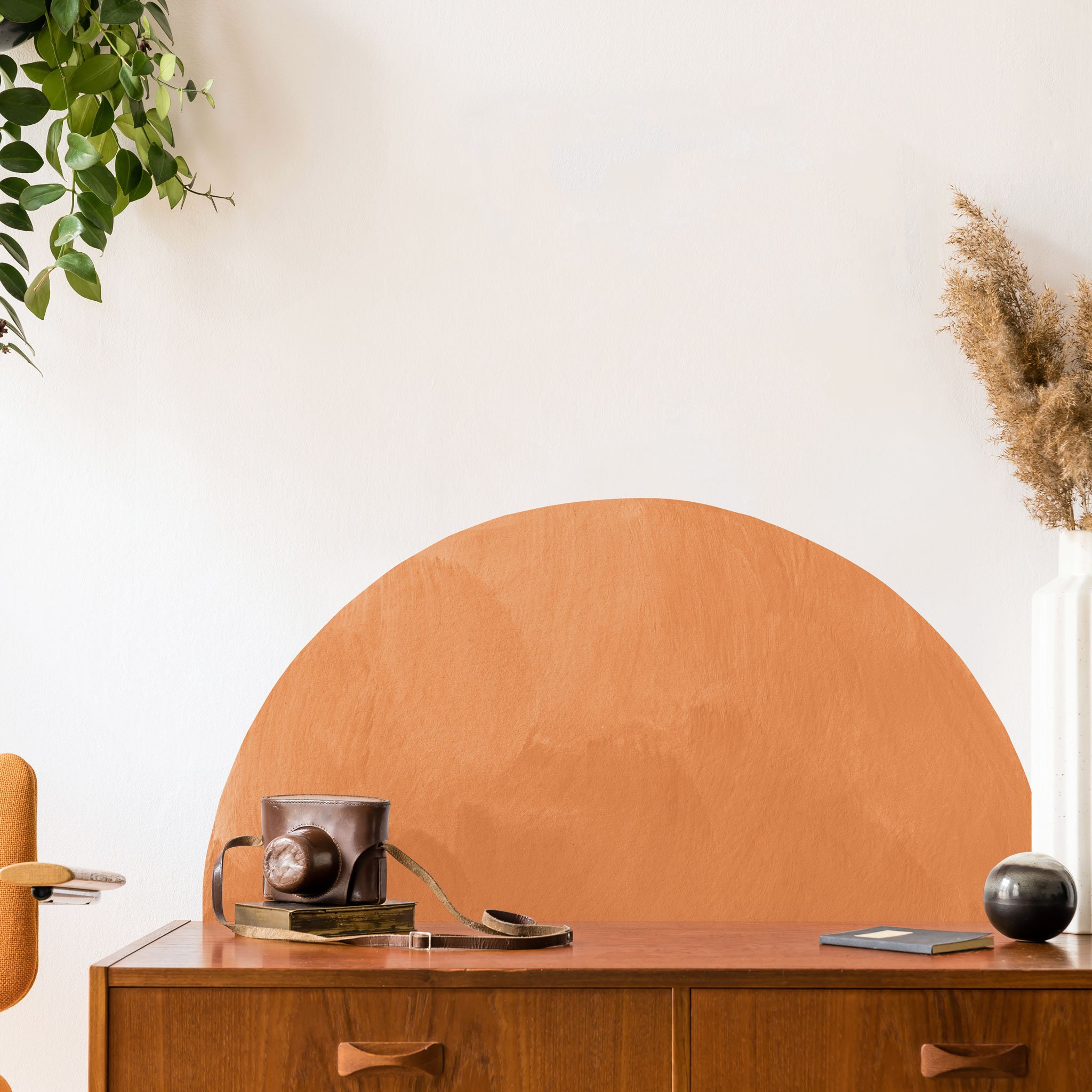 Big Abstract Circle Wall Decal Plastic-Free wall sticker | Etsy