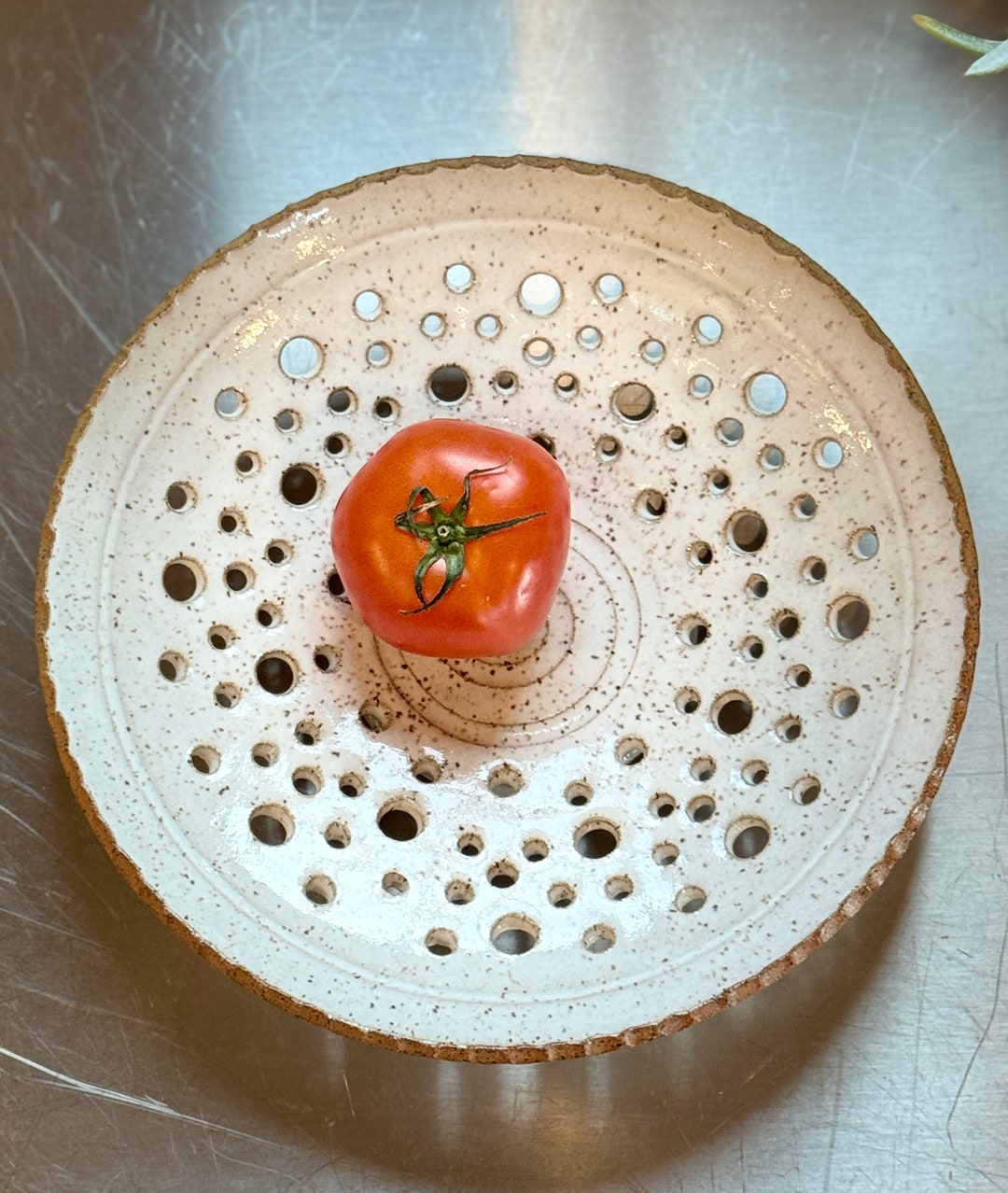 Handmade Fruit - Berry, Veggie Bowl, Colander, Strainer, Ceramic Bowl ...