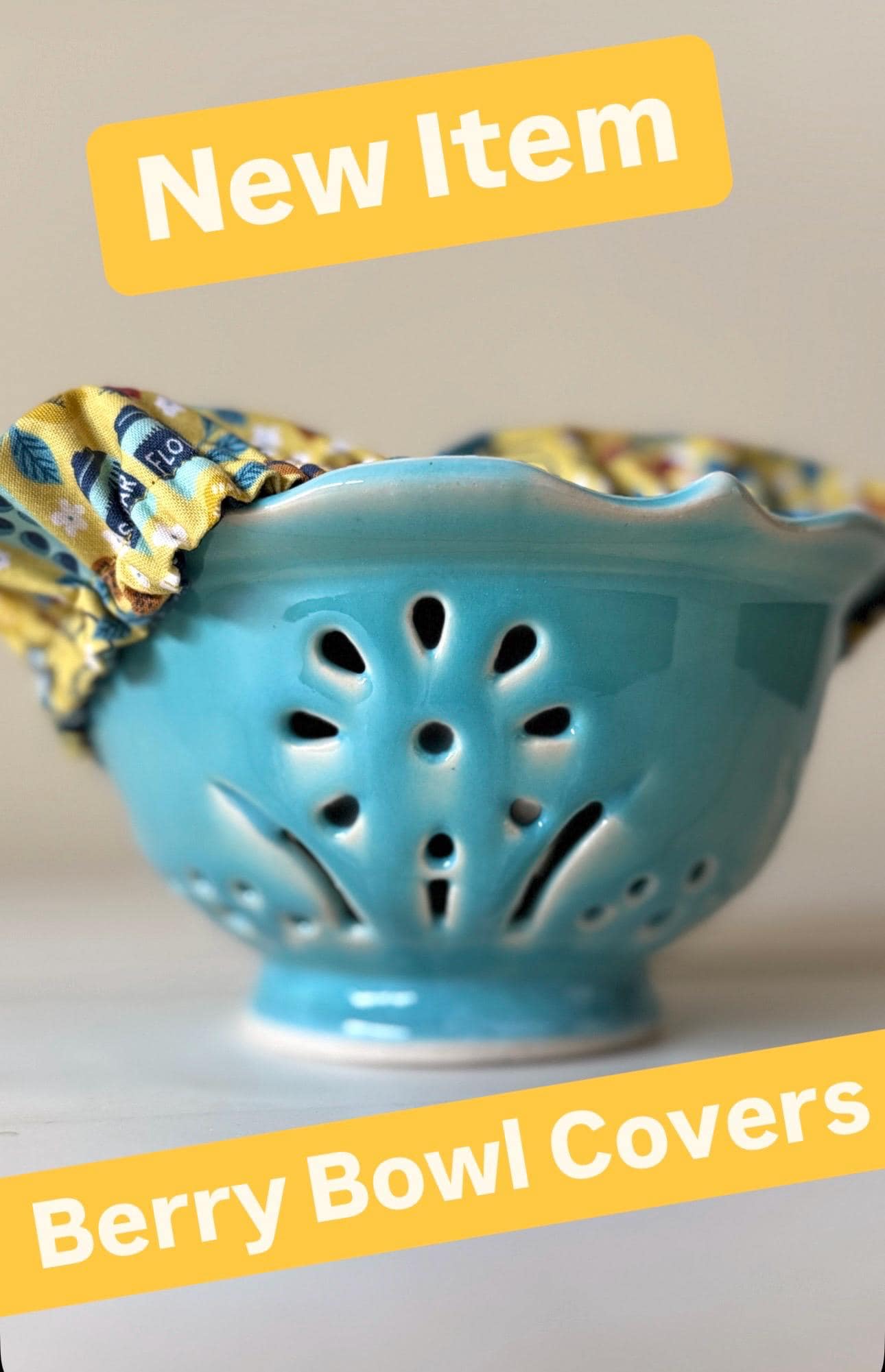 Handmade Berry Bowl and Matching Plate, Hand-cut Rim, Flower Design ...