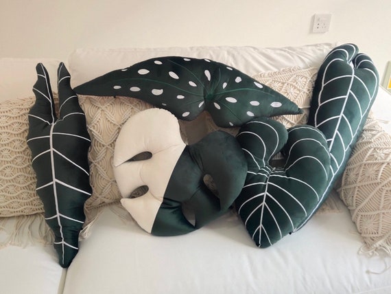 Plant Pillows Leaf Shape Pillows Decorative Pillows - Etsy
