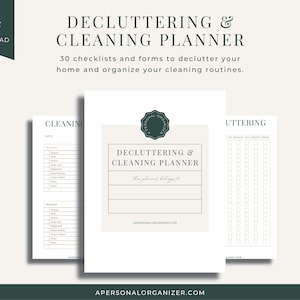 Declutter Checklist Decluttering Planner Decluttering Projects ...