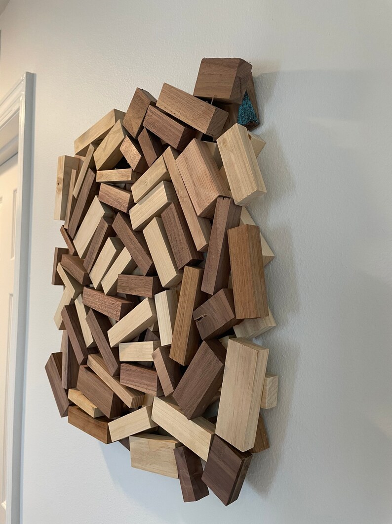 Abstract Wood Sculpture Wall Hanging Wood Wall Art - Etsy